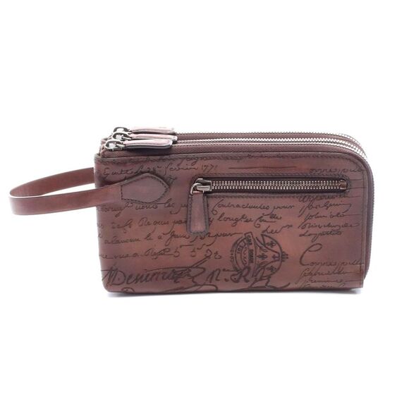 Berluti | Bags | Berluti Leather Tiriwa Calligraphy Clutch Bag | Poshmark